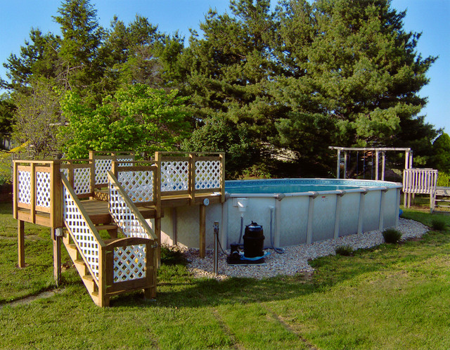 Above Ground Pools - Traditional - House Exterior - Philadelphia - by ...
