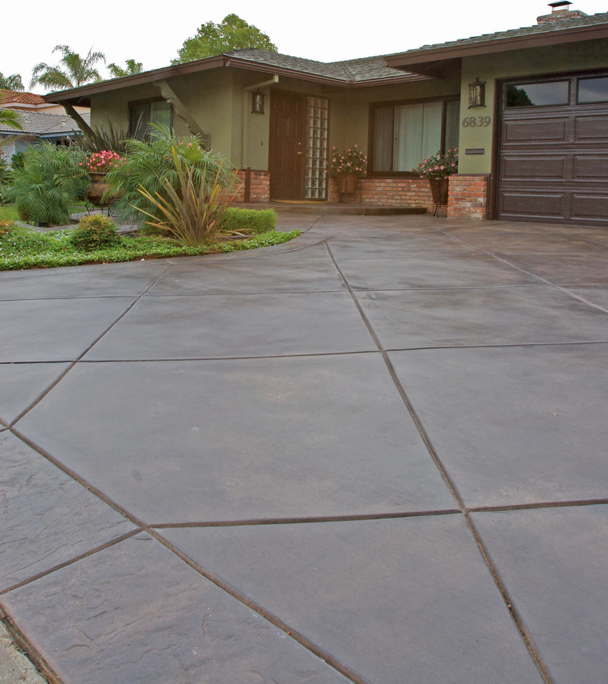 Acid Stain | Driveway - Modern - Exterior - San Diego - by Westcoat ...