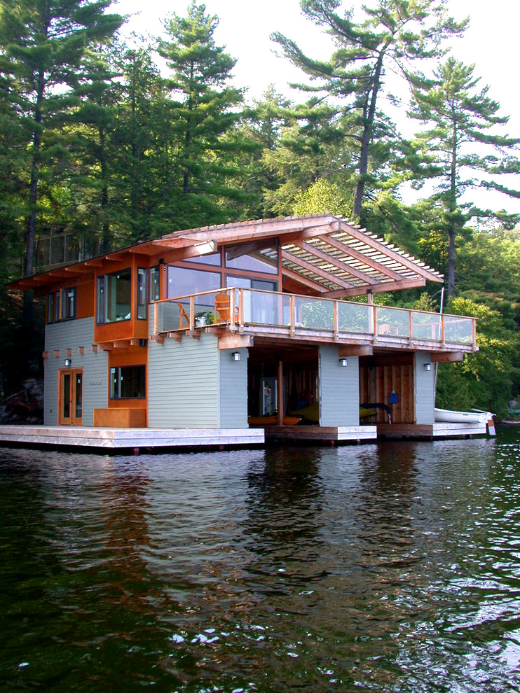 Acton Island Boathouse - Rustic - Exterior - Toronto - by Sustain ...