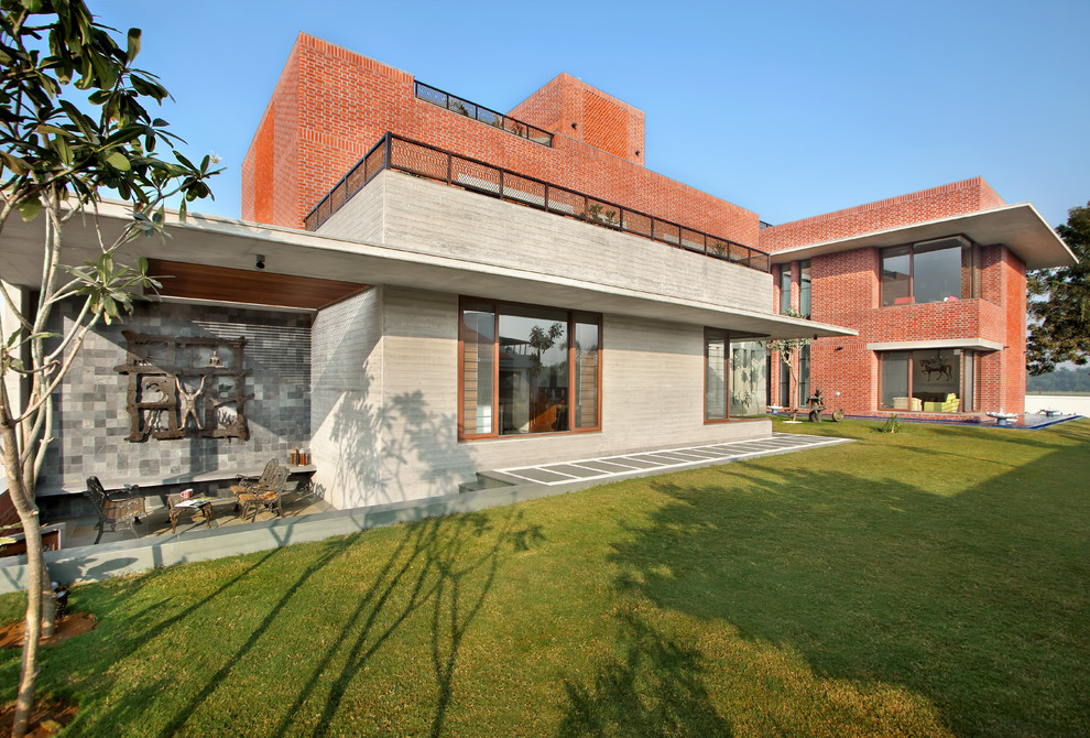 Ajay Patel House - Contemporary - Exterior - Ahmedabad - by Dipen Gada ...