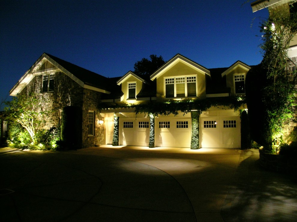 Alamo CA LED Conversion Outdoor Lighting - Traditional - House Exterior ...