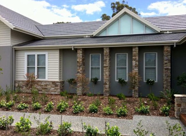 Alpine Dry Stone Wall Cladding - Country - Exterior - Sydney - by Stone ...