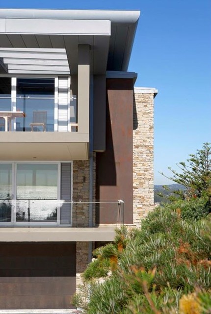Alpine Drystone Cladding - Modern - Exterior - Sydney - by Stone ...