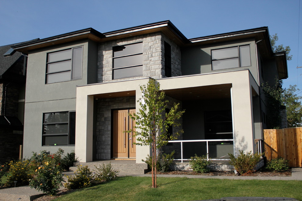 Altadore Contemporary Two-Storey - Contemporáneo - Fachada - Calgary ...