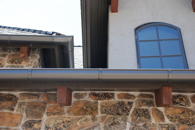 Aluminum Half round seamless gutters - House Exterior - Salt Lake City ...