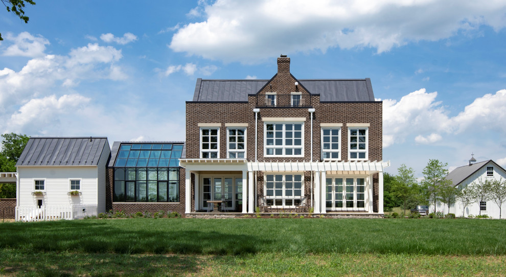 American British Country House - Traditional - Exterior - DC Metro - by ...