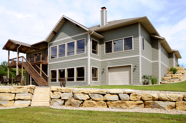 American Ranch Home with Timber Accents - Facciata - Altro - di User ...