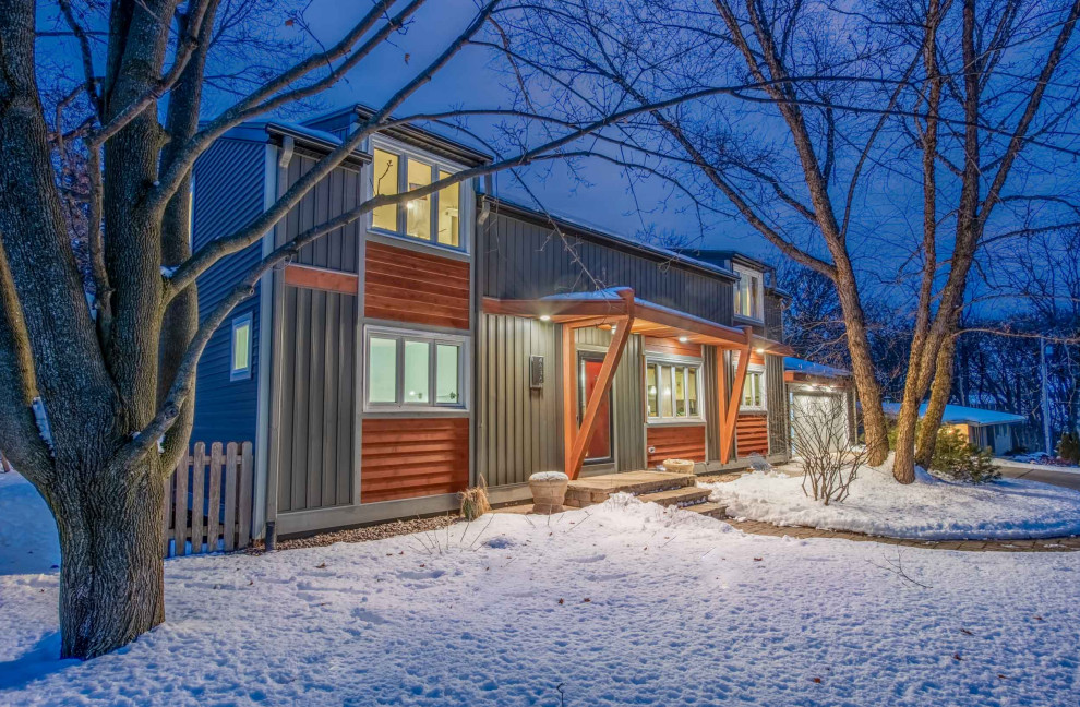 An Eclectic Contemporary Home Remodel - Eclectic - Exterior - Other ...