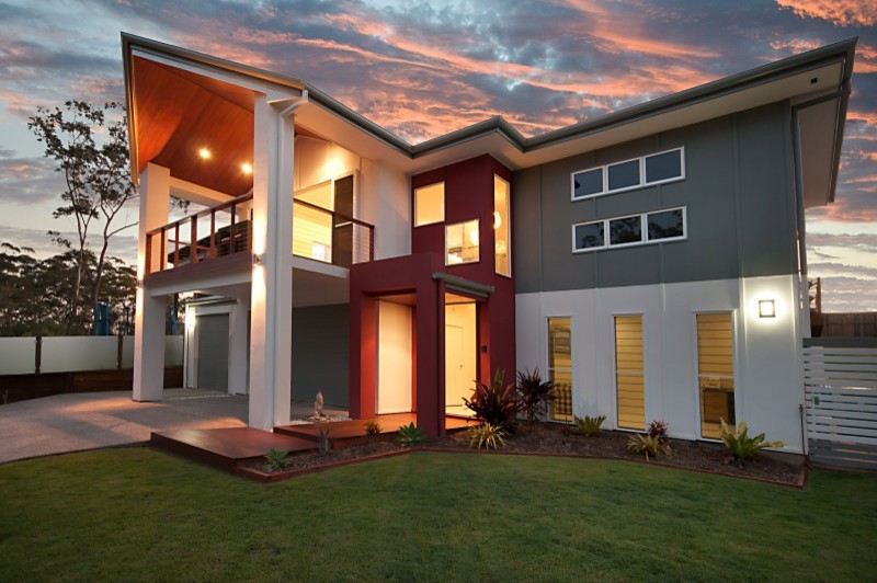 Angular Facade in Mount Cotton - Contemporary - Exterior - Brisbane ...