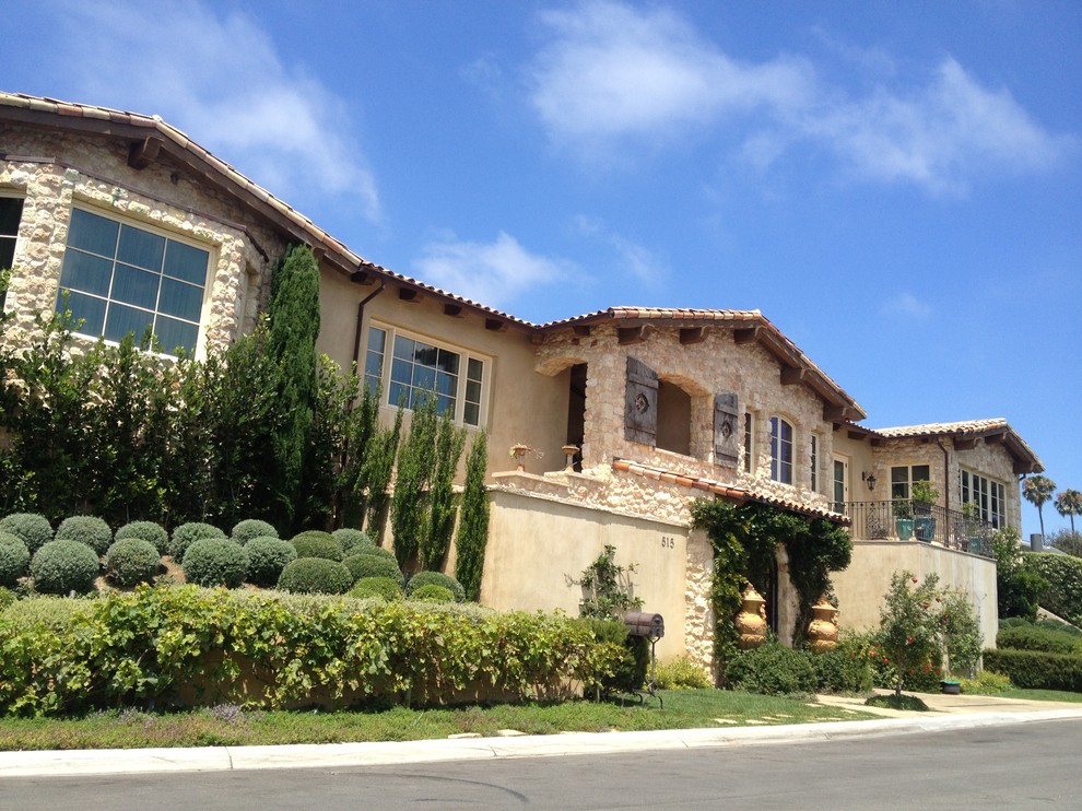 Antique Tuscan Wall Cladding - Mediterranean - Exterior - Orange County ...