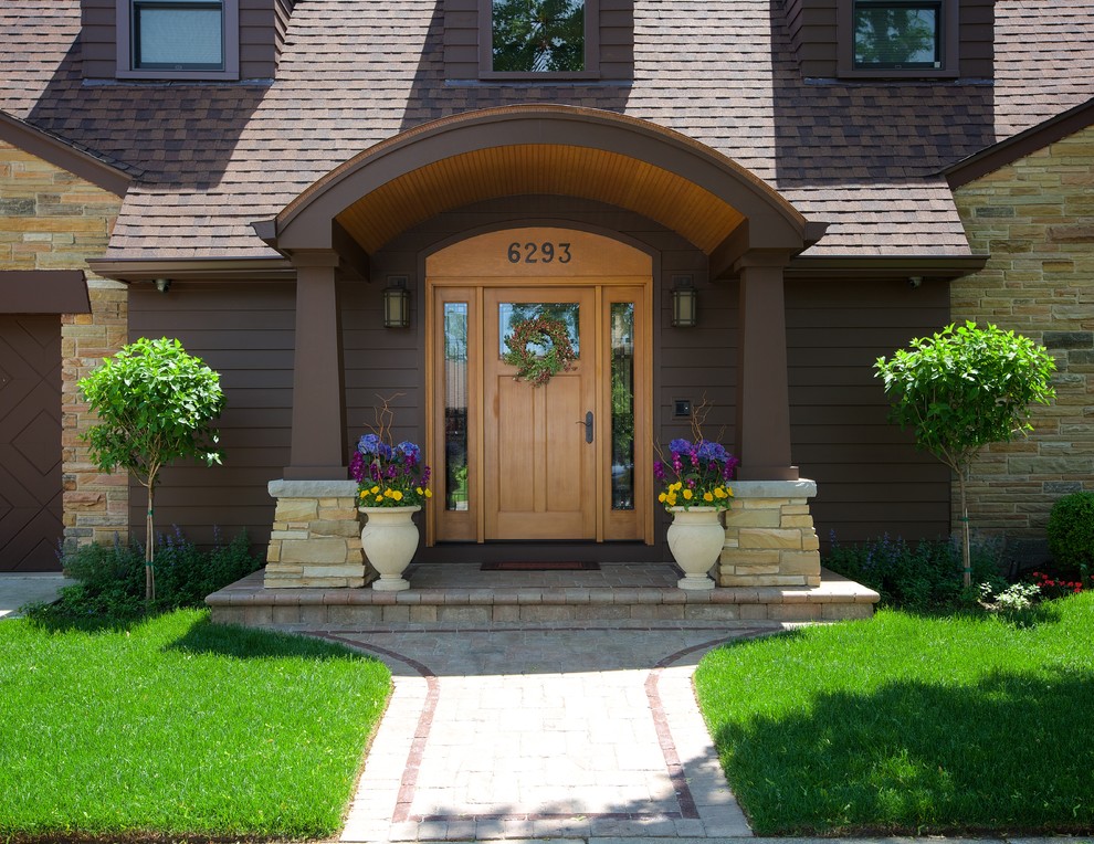 Arched Center Dormer Inspires Welcoming Arrival - Exterior - Chicago ...