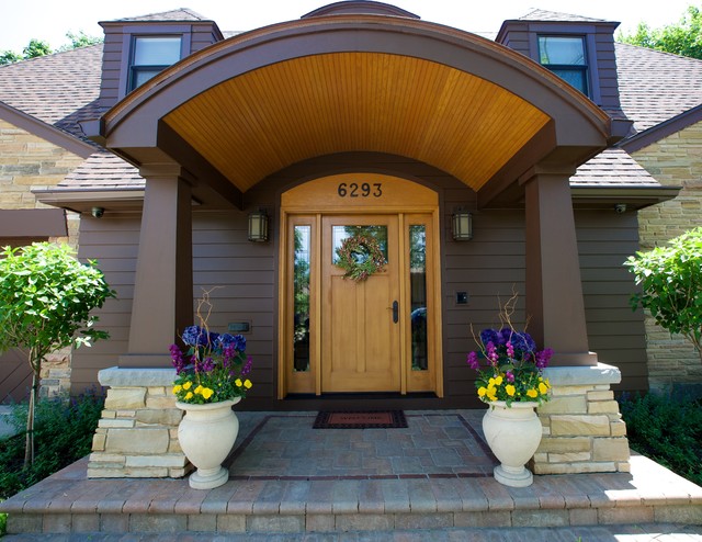 Arched Center Dormer Inspires Welcoming Arrival - Exterior - Chicago ...