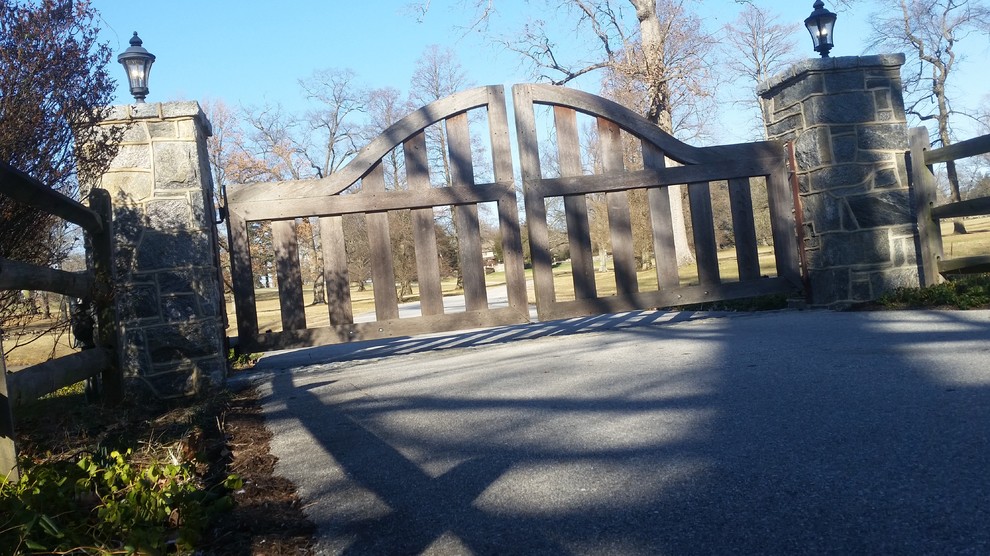 Arched wood gates - Farmhouse - Exterior - Philadelphia - by Leading ...