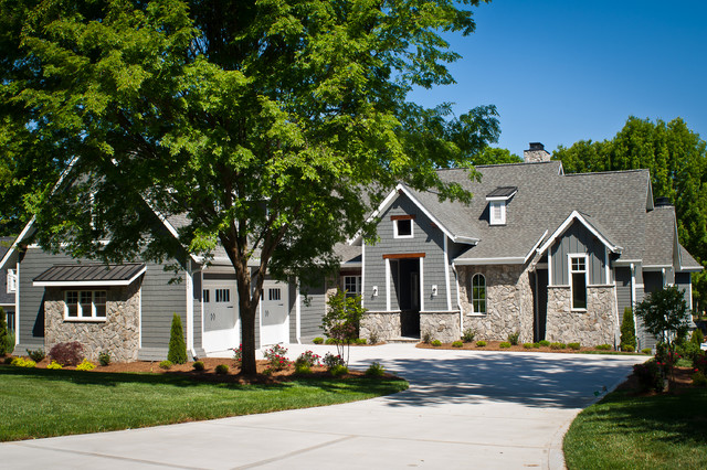 Architectural Stone Veneer - Estilo Craftsman - Fachada - Charlotte ...