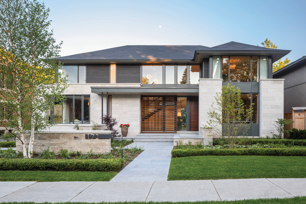 Arriscraft Adaire® Limestone Home - Ottawa Ontario - Modern - Exterior ...