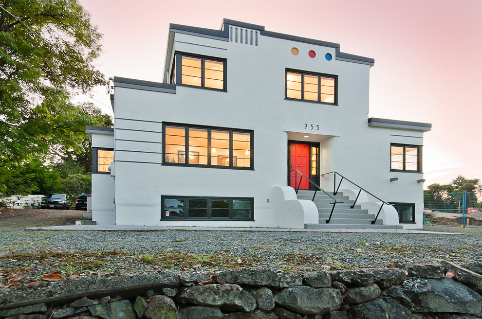 Art Moderne Heritage Home Renovation - Modern - Exterior - Vancouver ...