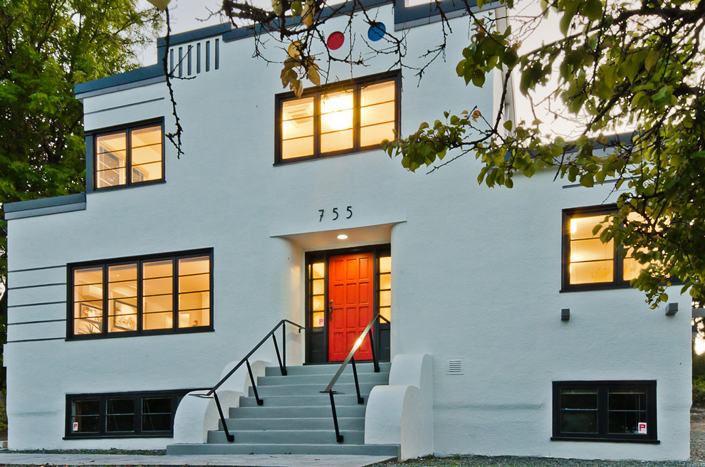 Art Moderne Heritage Home Renovation - Modern - Exterior - Vancouver ...