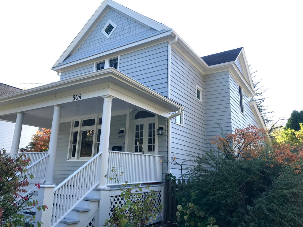 Artisan Siding, Glencoe, IL Colonial Home Exterior Remodel ...