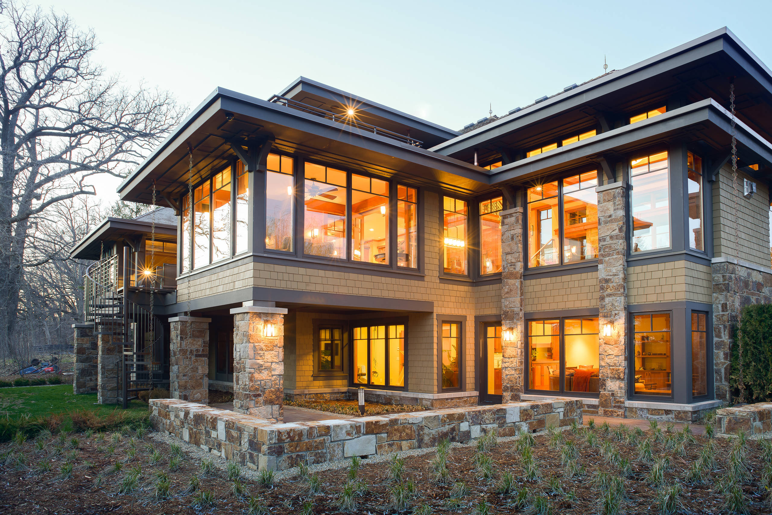 Craftsman Prairie Style Ranch House