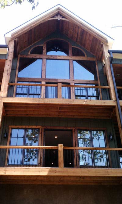 Asheville Mountain Home Rear View - Traditional - Exterior - Atlanta ...