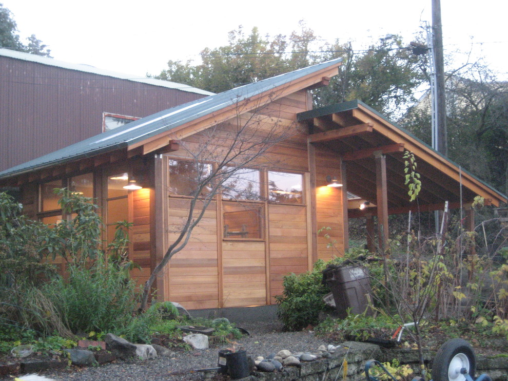 Asian-inspired garage - Asian - Exterior - Seattle - by Ventana ...