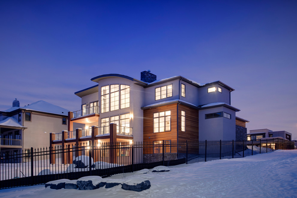 Aspen Ridge Custom Home - Contemporary - Exterior - Calgary - by ...