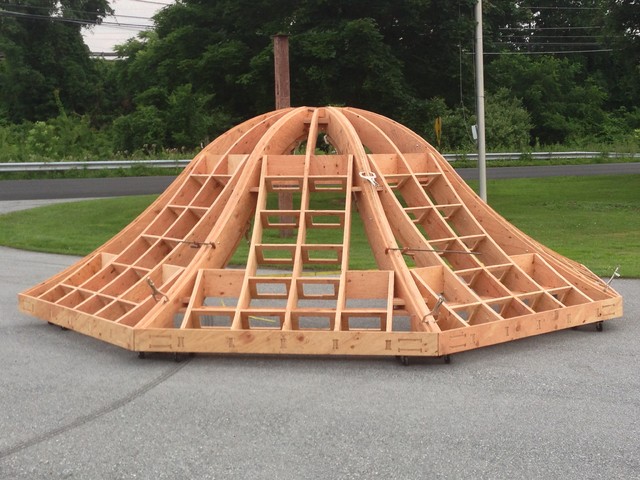 Assembled Bell Curve Roof - Beach Style - Exterior - Newark - by ...