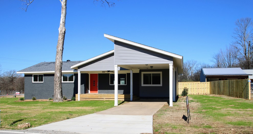 Atomic Ranch Renovation - Contemporary - Exterior - Little Rock - by ...