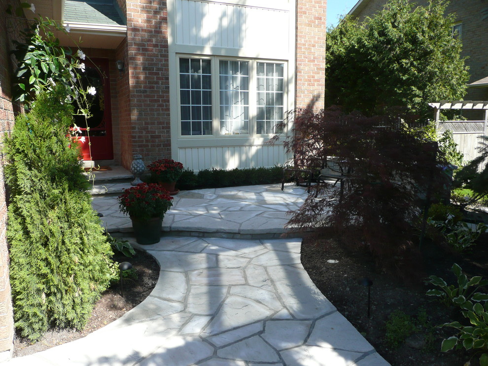 Aurora Flagstone Entrance - Traditional - House Exterior - Toronto - by ...