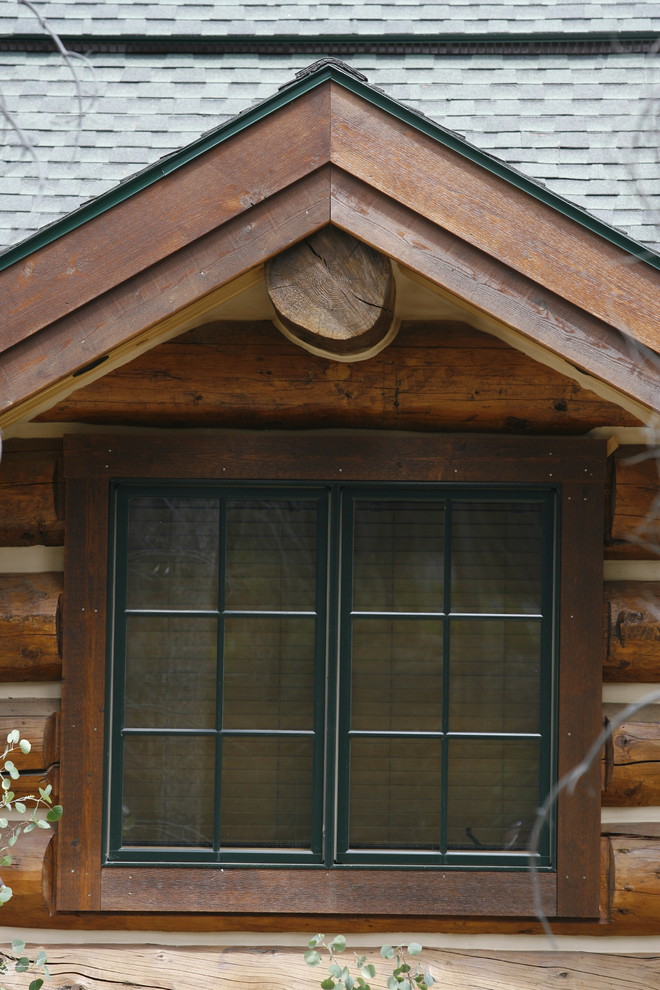Authentic Rocky Mountain Log Cabin - Rustic - Exterior - Denver - by ...