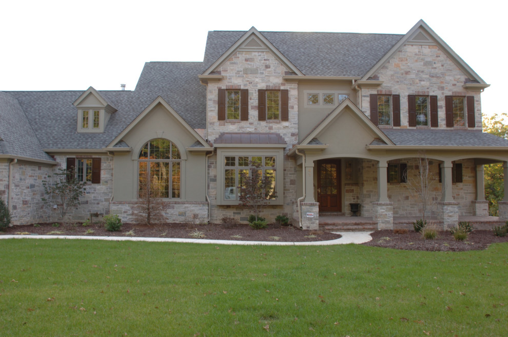 Avondale Real Thin Stone Veneer Home Exterior - Traditional - Exterior ...