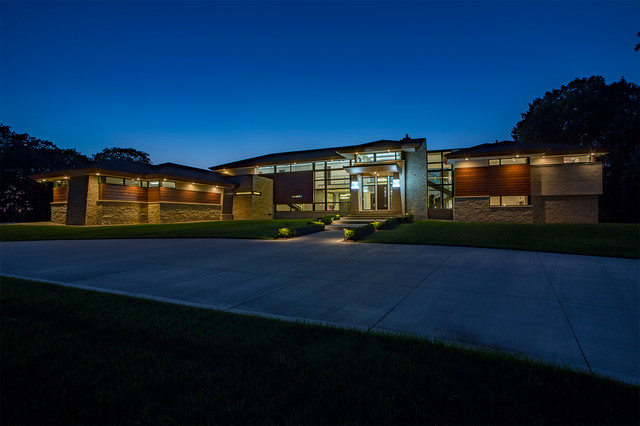 AZD Architects Orchard Lake Home - Contemporain - Façade - Détroit ...