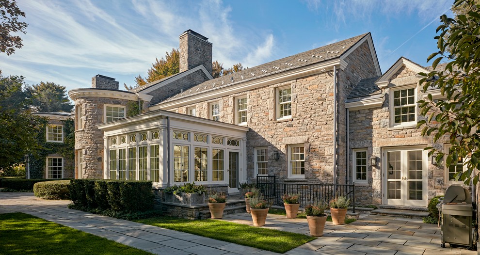 Back Country Pre-War Colonial Renovation - Traditional - Exterior - New ...