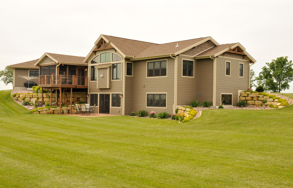Modern Traditional Home Front Back