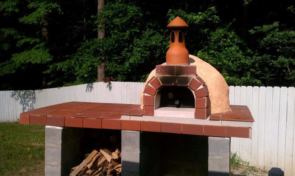 Backyard pizza oven - Traditional - House Exterior - New York - by ...