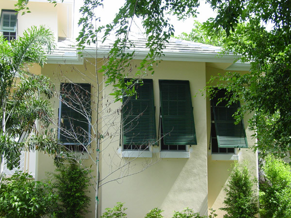 Bahama & Louvers - Tropical - Exterior - Tampa - by Jansen Shutters ...