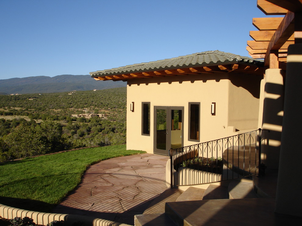 Balinese and California Inspired Home in New Mexico - Asian - Exterior ...
