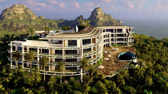 Balinese Resort Hotel + Cliff Edge Villas - Modern - Exterior - Phoenix ...