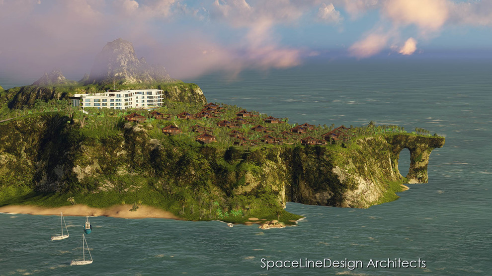 Balinese Resort Hotel + Cliff Edge Villas - Modern - Exterior - Phoenix ...