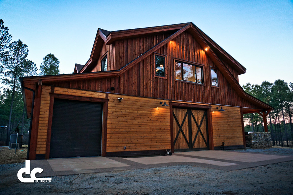 Barn Home With Garage - Rustic - Exterior - Atlanta - by DC Builders ...