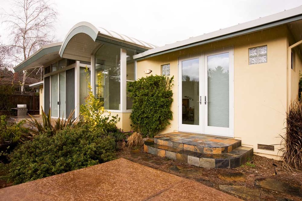 barrel vaulted structure with standing seam roof - Contemporary - House ...