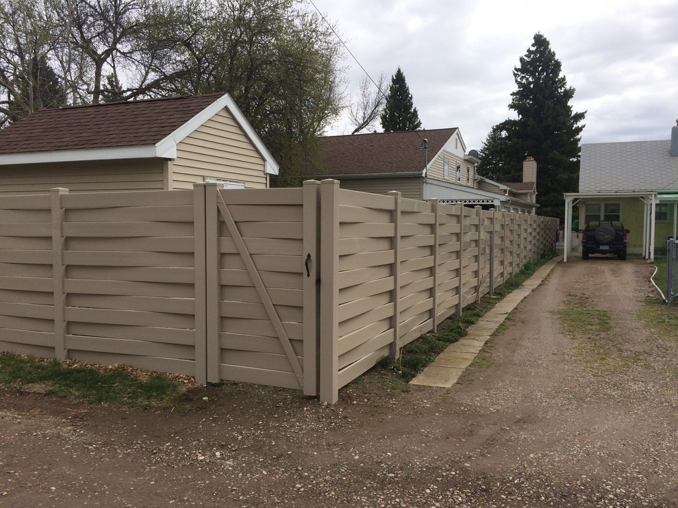 Basket weave style fence - Traditional - Exterior - Other - by Paradise ...