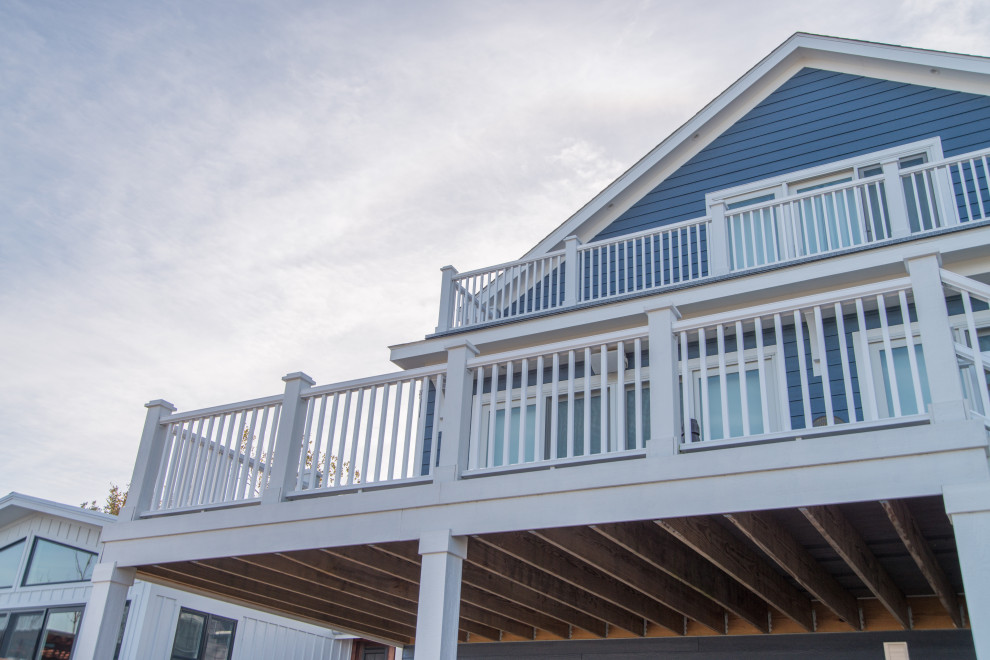 Beach Home Rear Deck View - Beach Style - Exterior - Chicago - by Jody ...