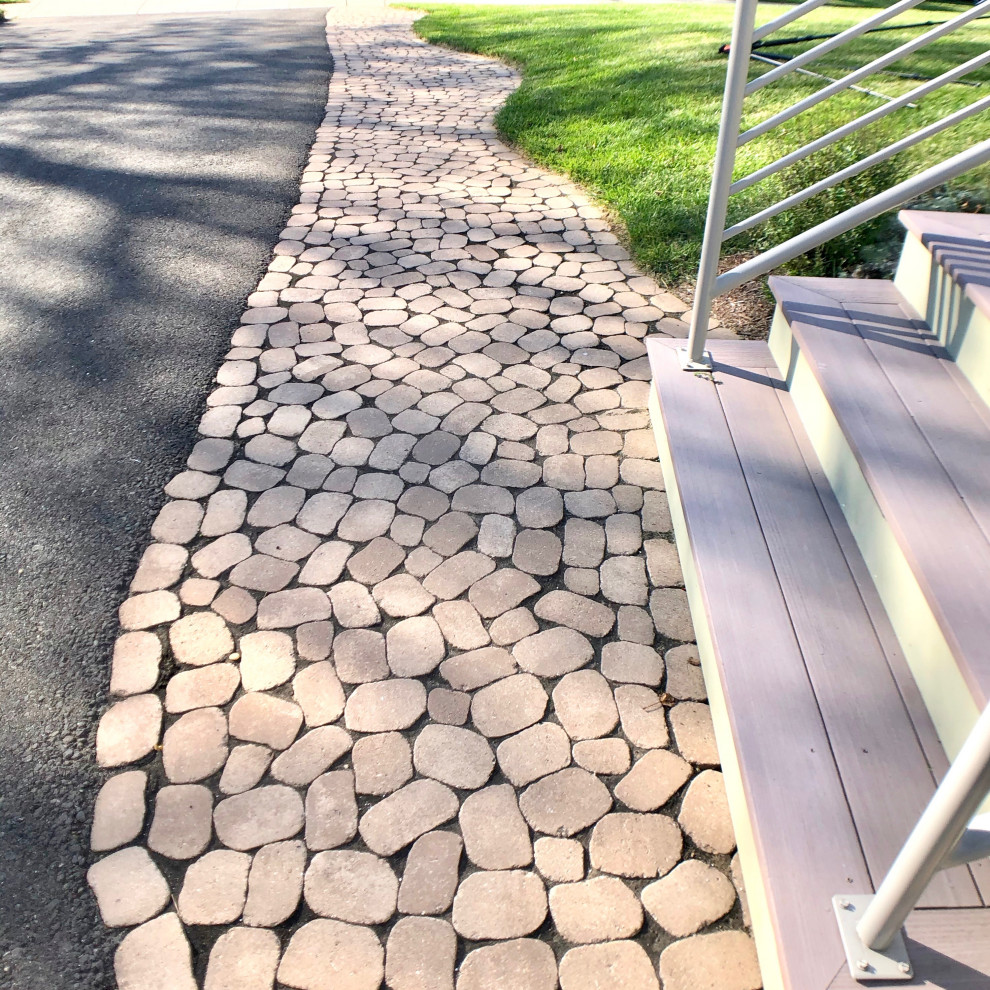 Beach House Exterior Pavers - Transitional - Exterior - New York - by ...