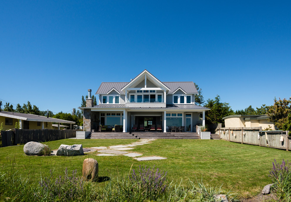 Beach House on Point - Beach Style - Exterior - Seattle - by SGDI ...