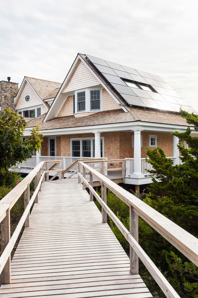 Beach Living - Stairs, Stilts & More - Beach Style - Exterior - Boston ...