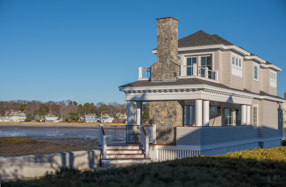 Beach Side Bungalow Remodel - Beach Style - Exterior - Portland Maine ...
