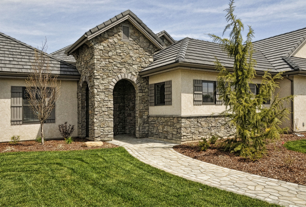 Beautiful Home Featuring Italian Villa Stone - Coronado Stone Siding ...