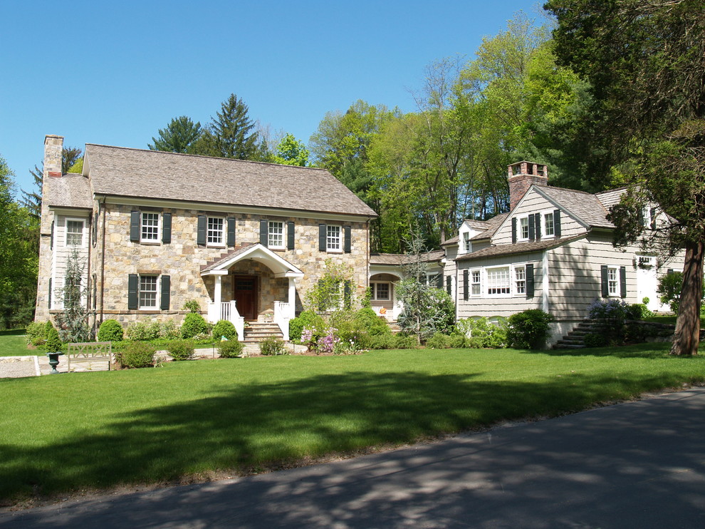 Bedford Stone House - Traditional - Exterior - New York - by Joseph M ...