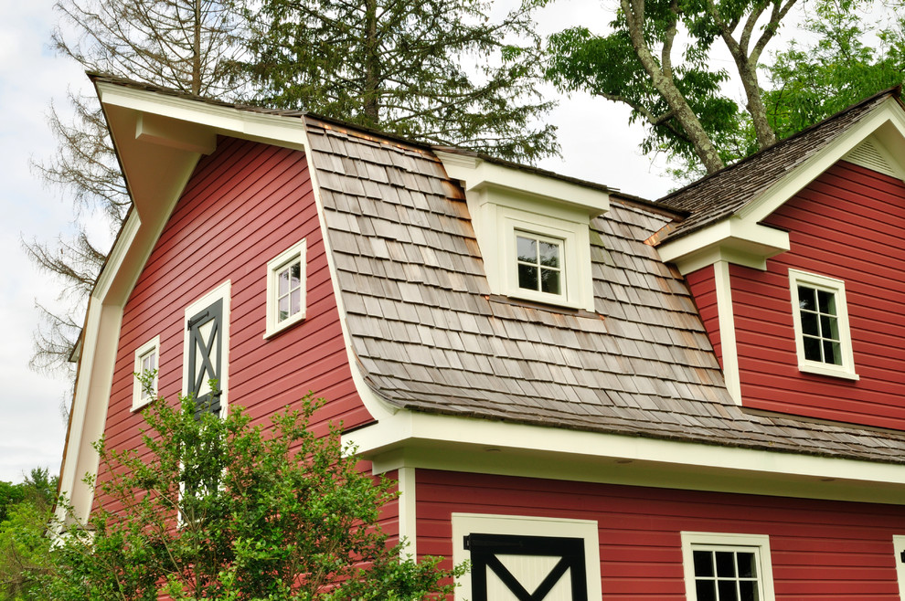 Bedminster carriage house renovation - Traditional - Exterior - New ...